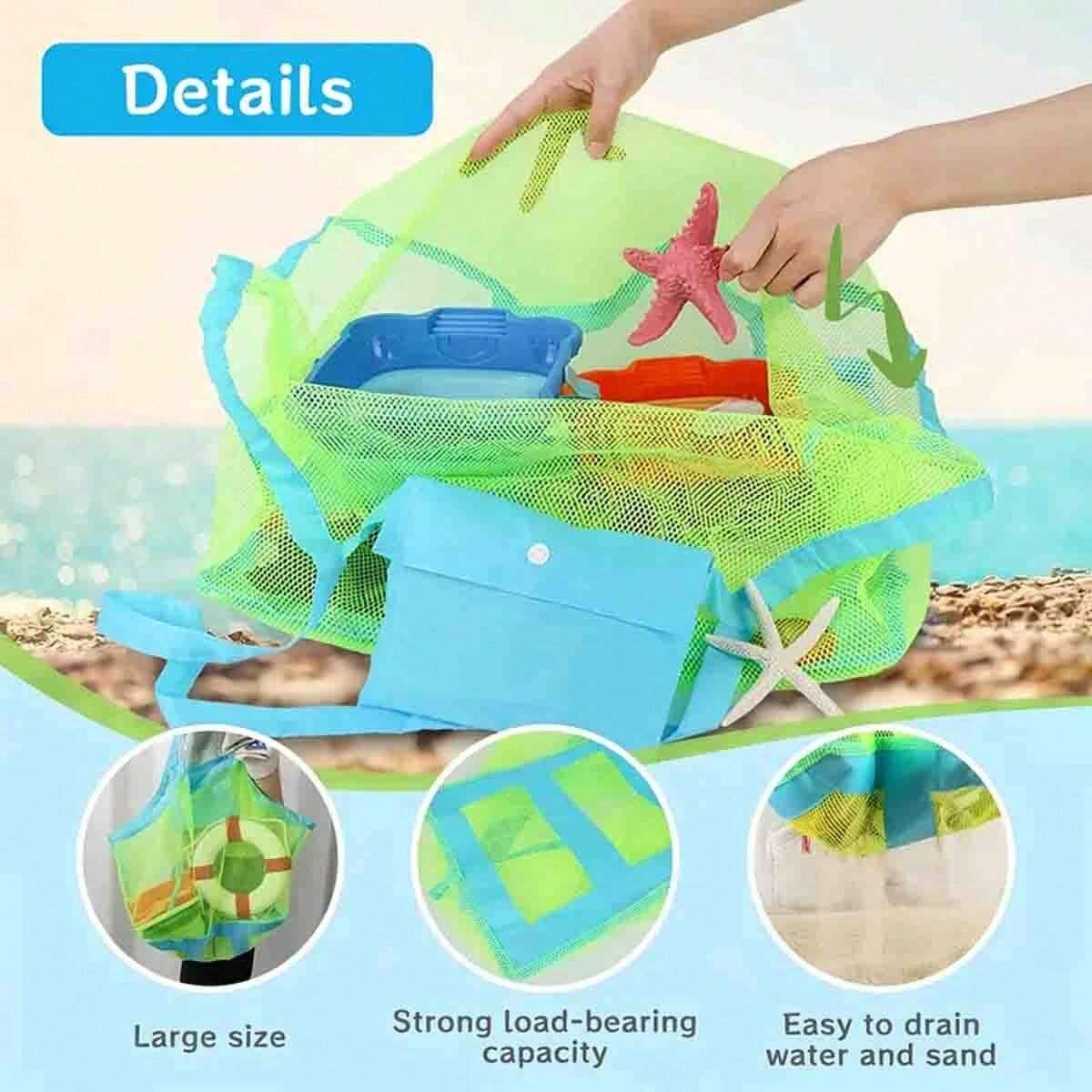 1pc, Mesh Beach Bag,Extra Large Beach Bags, Oversized Beach Bag And ...