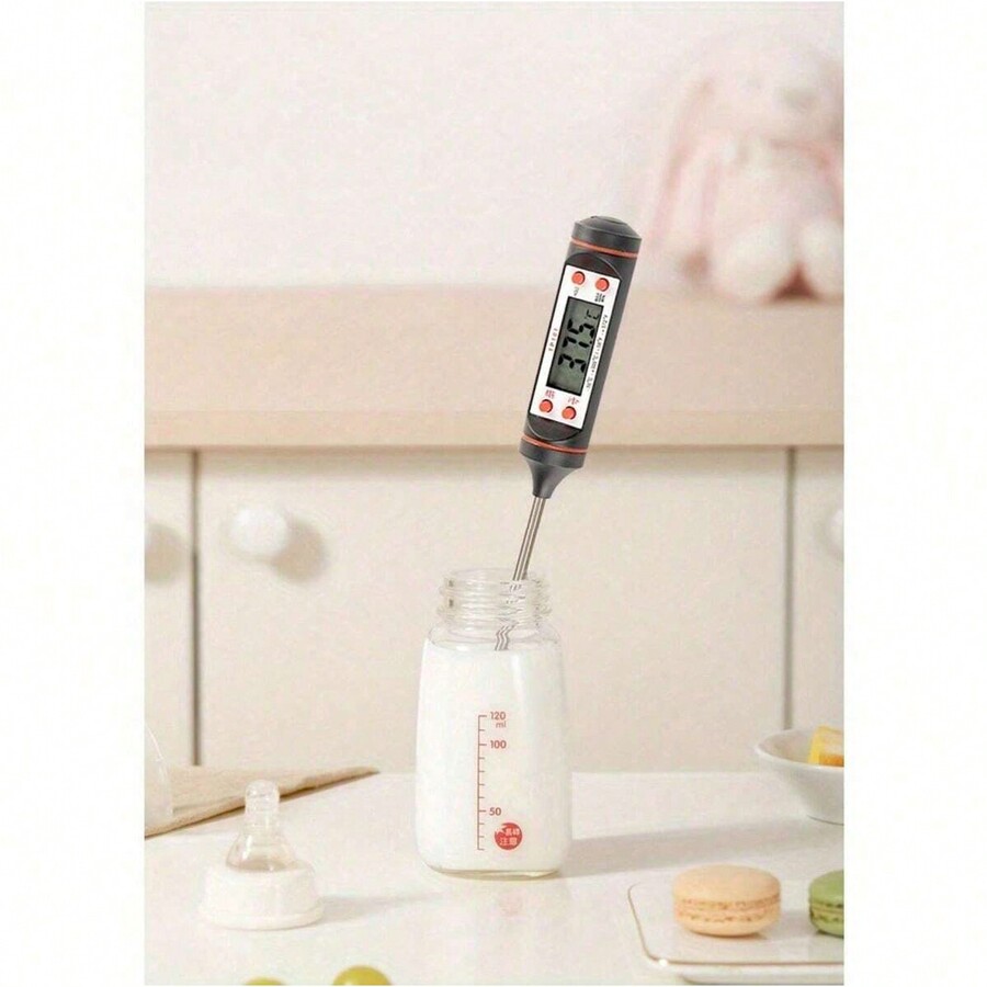 Digital Kitchen Oil Thermometer - Accurate BBQ, Baking, And Liquid ...