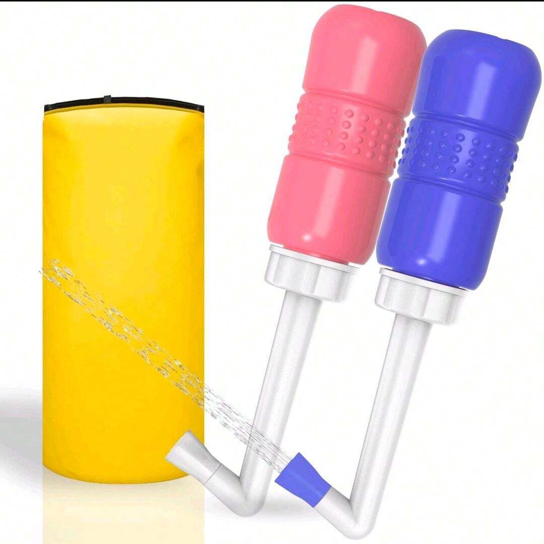 2pcs 300ml Portable Manual Bidet Toilet Sprayer, Feminine Hygiene ...