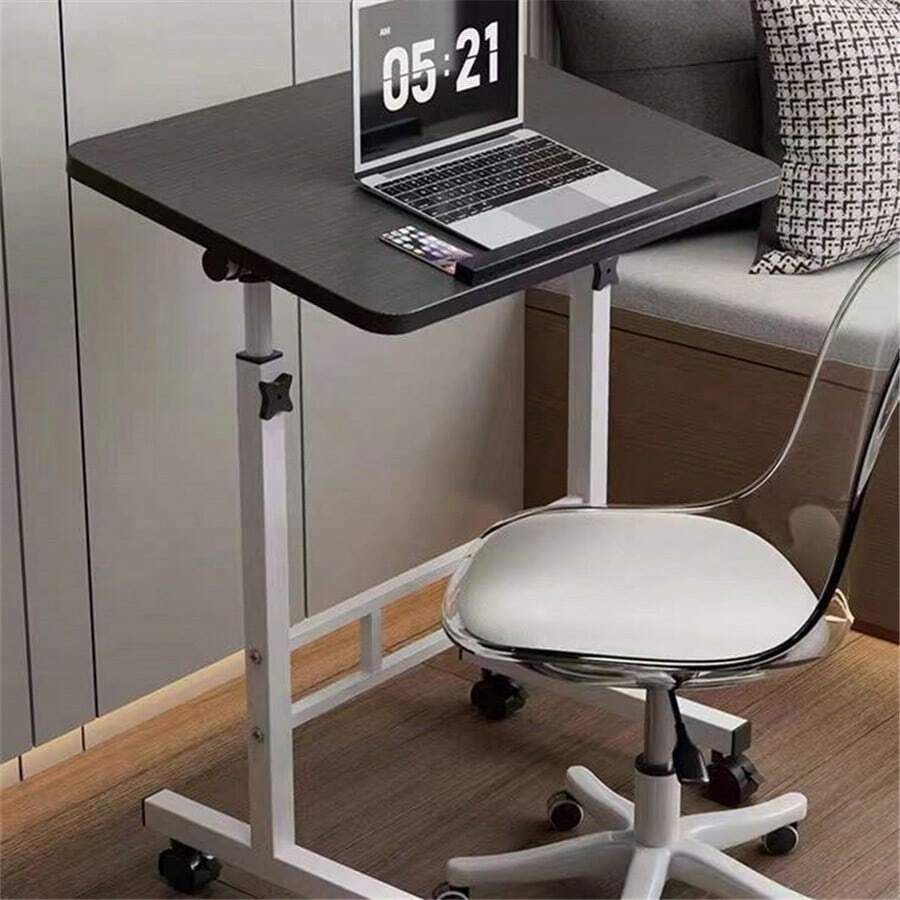 Mobile Simple Bedside Table, Bedroom Home Student Desk With Easy Height ...
