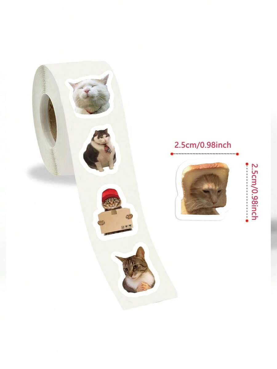 Christmas Decoration 500pcs Funny Cat Meme Stickers Toys Decals For ...