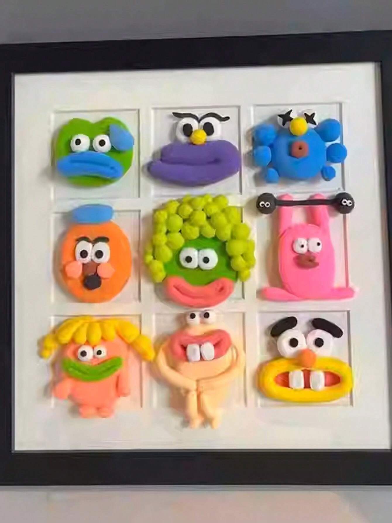 Clay Frame DIY Kit, Complete Set Of Cartoon Home Decoration Creative ...