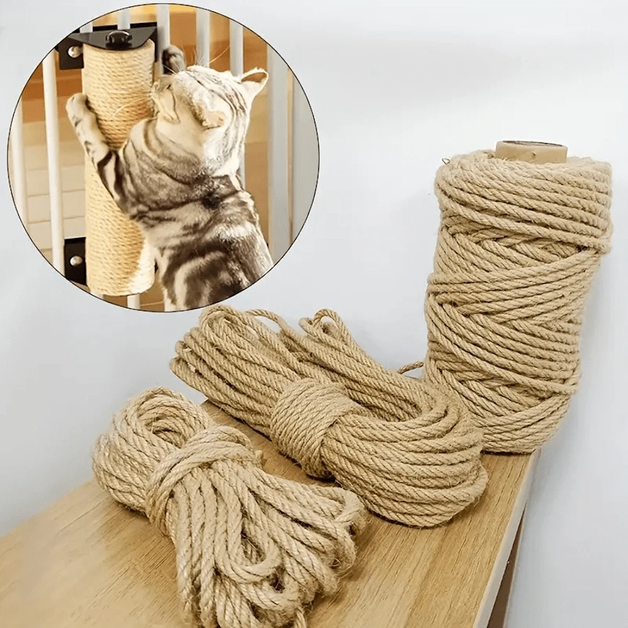 Cat Scratch Sisal Rope, Can Be Freely Cut, Used For Cat Scratching Post ...
