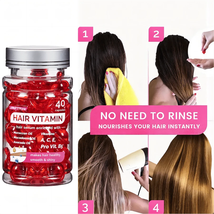Hair Vitamin Serum Capsule, Hair Treatment Serum, Enriched With ...