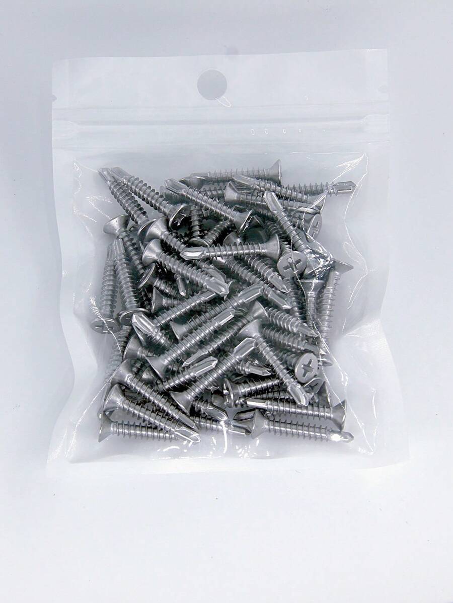 380pcs GB15856.2 Din7504P 410 Stainless Steel Phillips Head Countersunk Head Self-Drilling ...