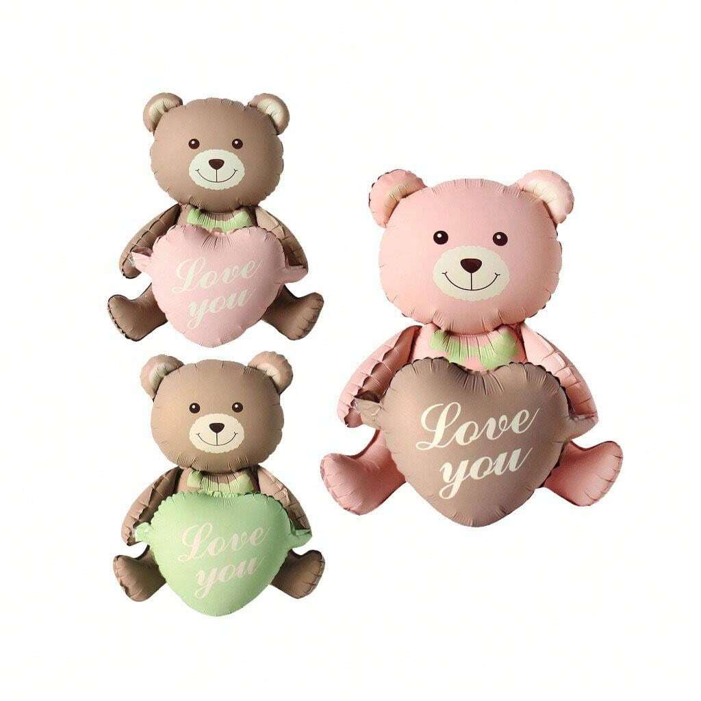 Balões de Filme de Alumínio do Urso de Pelúcia Fofinho e Fofo em 3D com ...