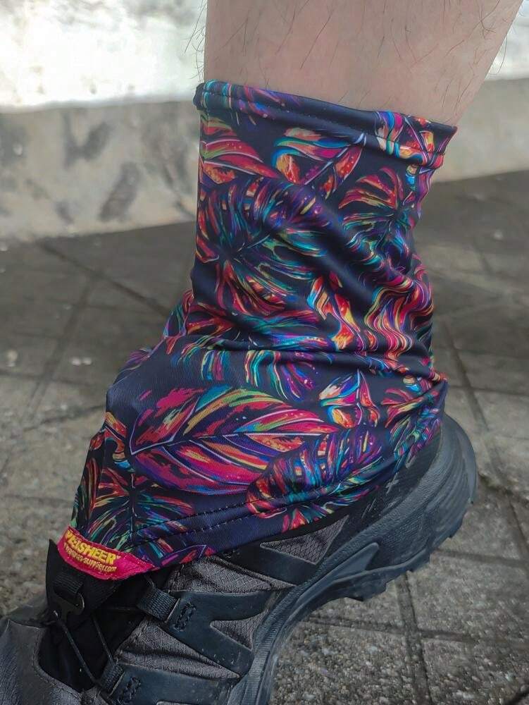 Outdoor Hiking Camping Trekking Leg Gaiters With Retro Print Pattern ...