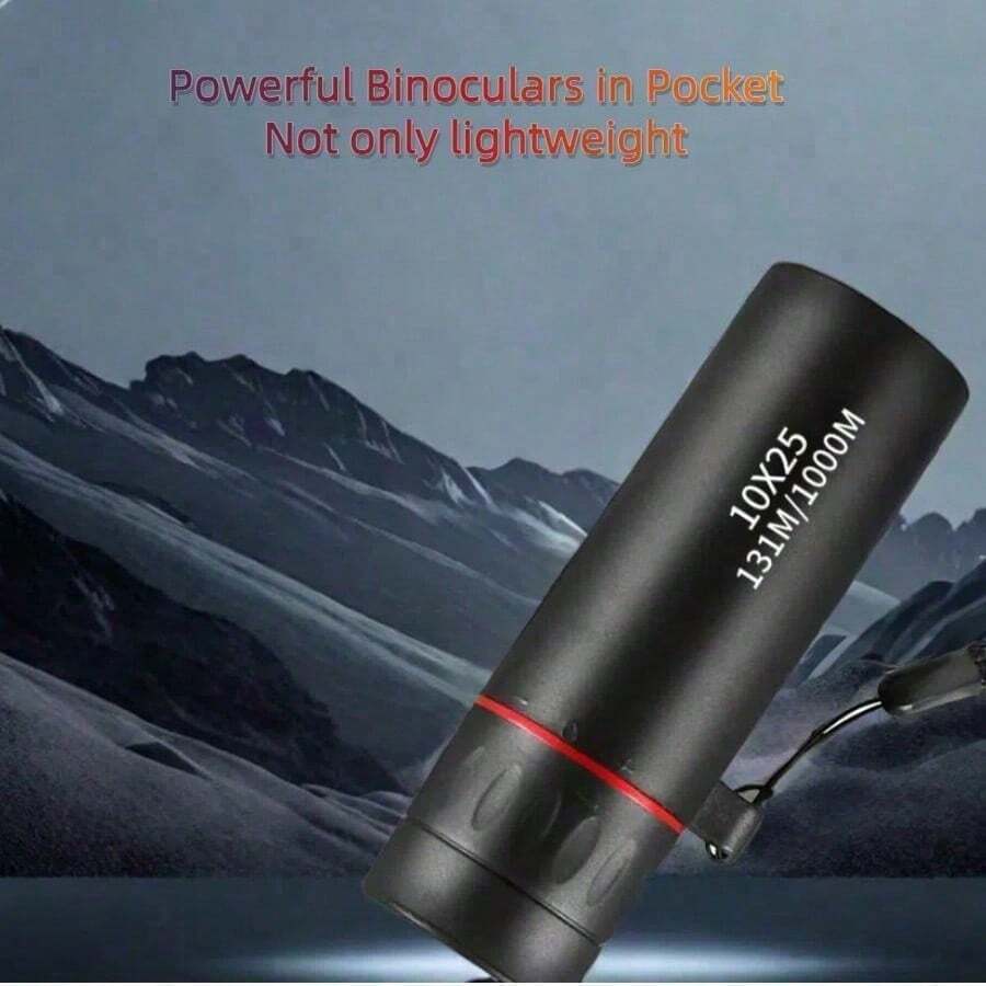 Telescopio monocular pequeño 10X25, equipado con prisma refractivo de ...