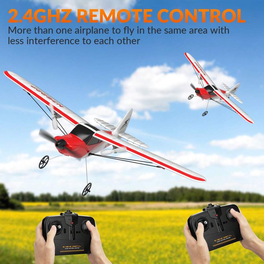 EXHOBBY VOLANTEXRC RC Airplane Control 2.4Ghz 2CH 400mm Wingspan Fixed ...