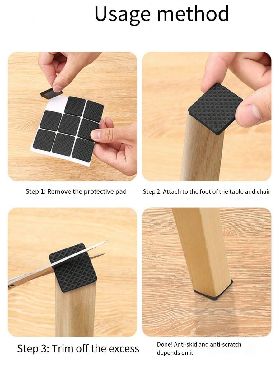 Multi-Purpose Furniture Leg Protection Pad, Chair And Table Leg Anti ...