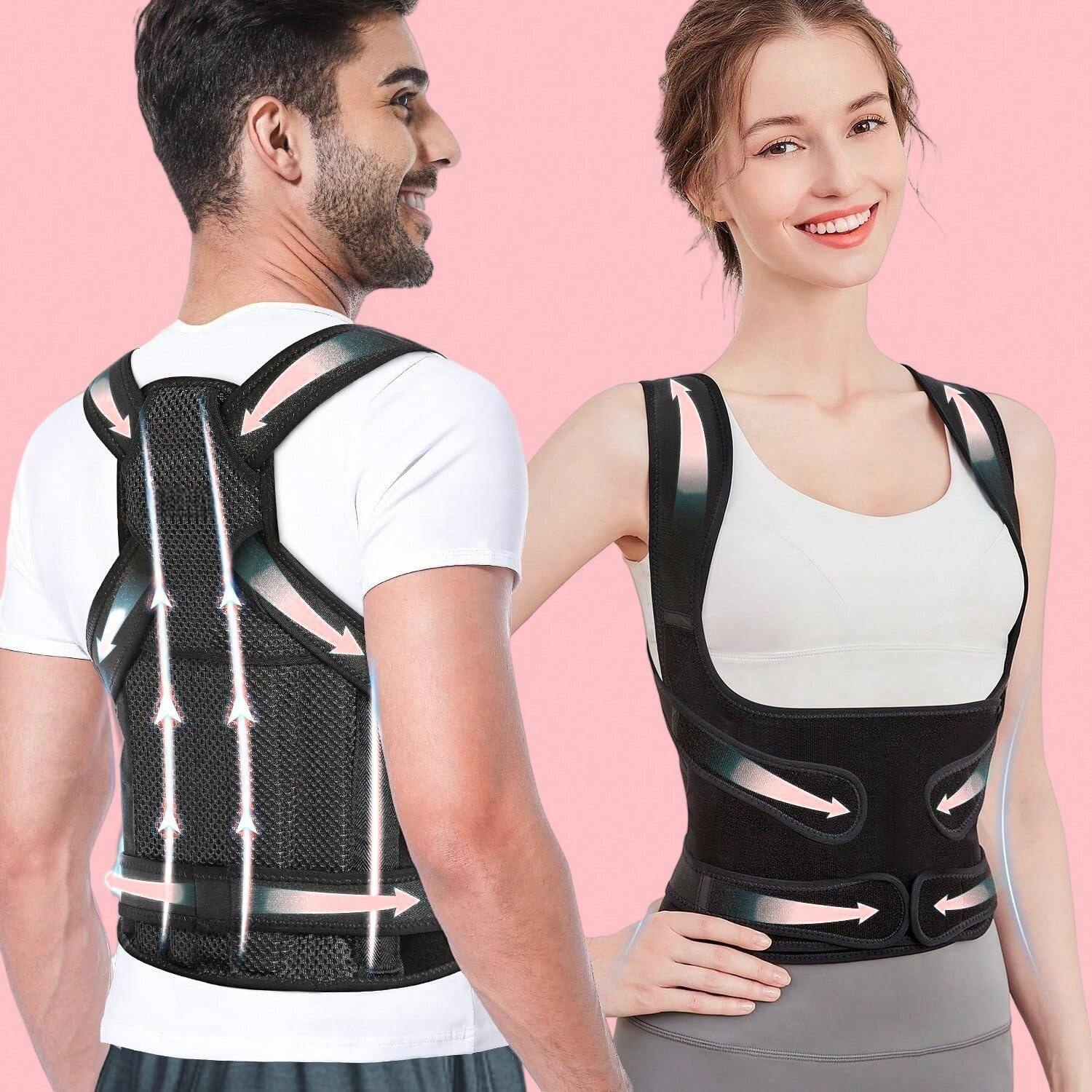 Back Brace Posture Corrector For Women And Men, Shoulder Straightener ...