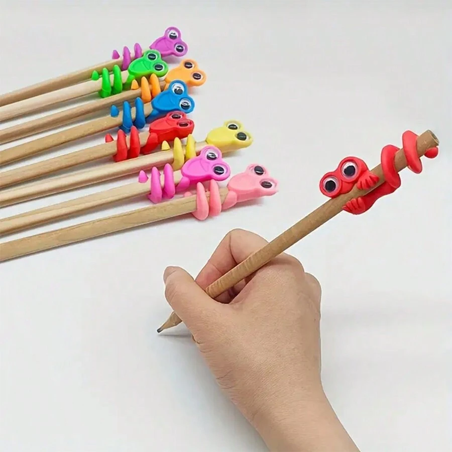 10pcs Cute Big Eye Soft Rubber Pencil Toppers - Adorable Soft Rubber ...