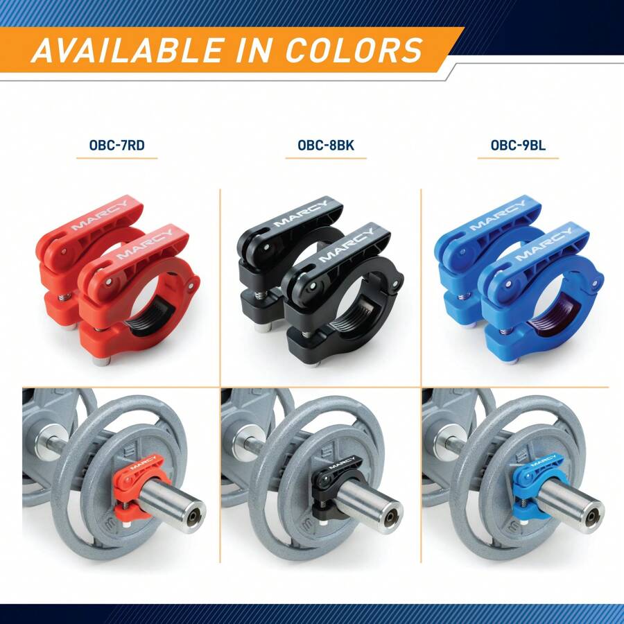Barbell Lock Collar Clips To Secure Weight Plates On An Bar | Marcy ...