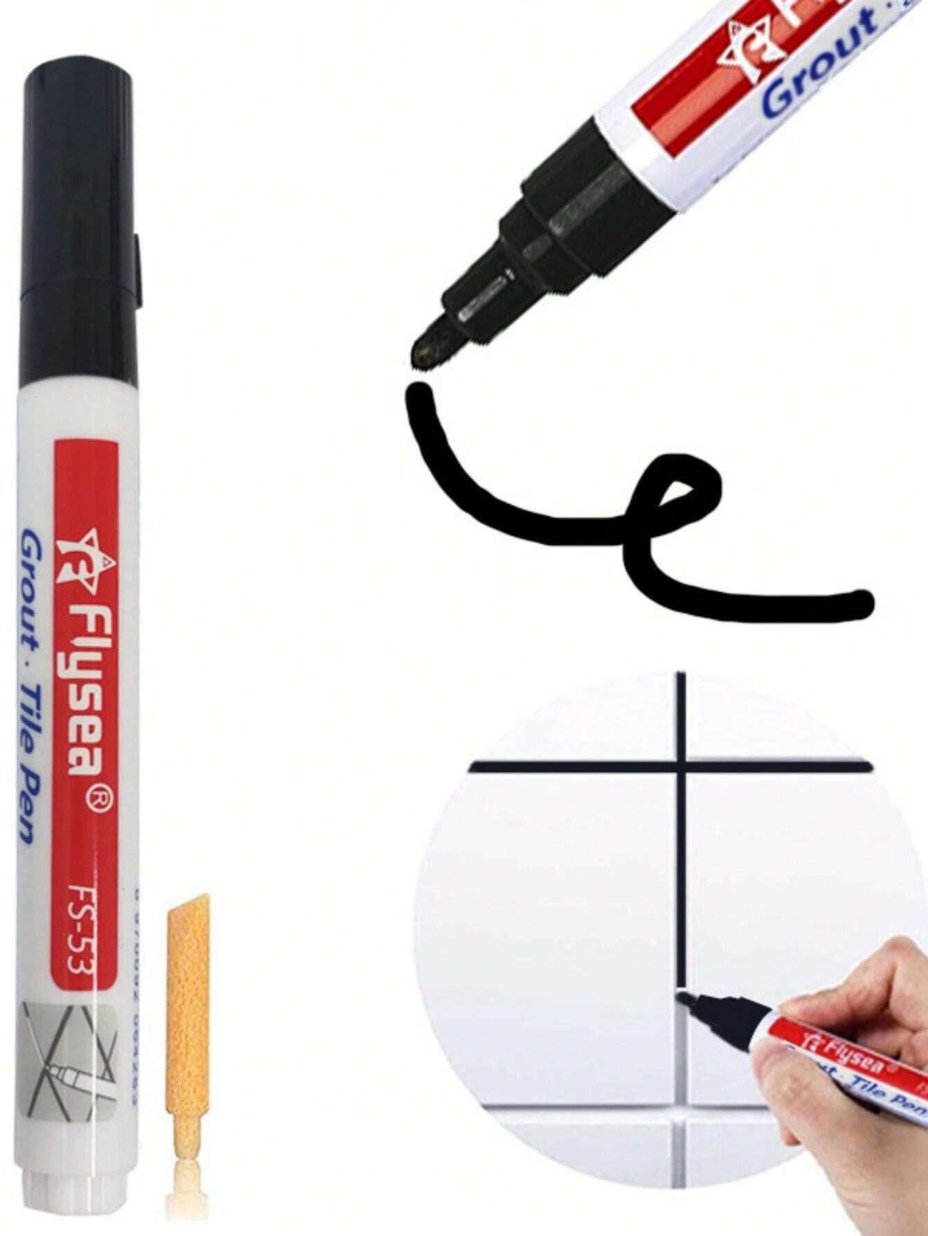 Tile Seam Pen Kitchen Bathroom Wall Floor Tile Seam Change Repair Anti ...