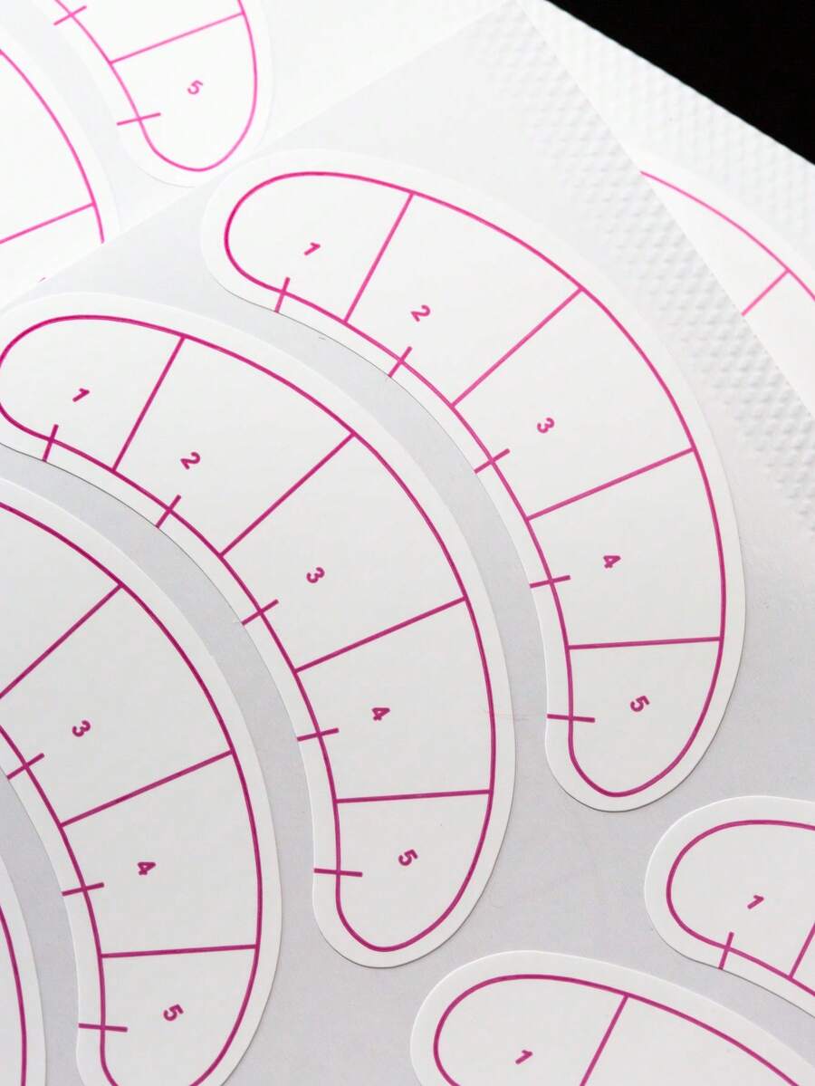 21 Pairs Of Eyelash Extension Positioning Stickers For Eyelash Practice ...