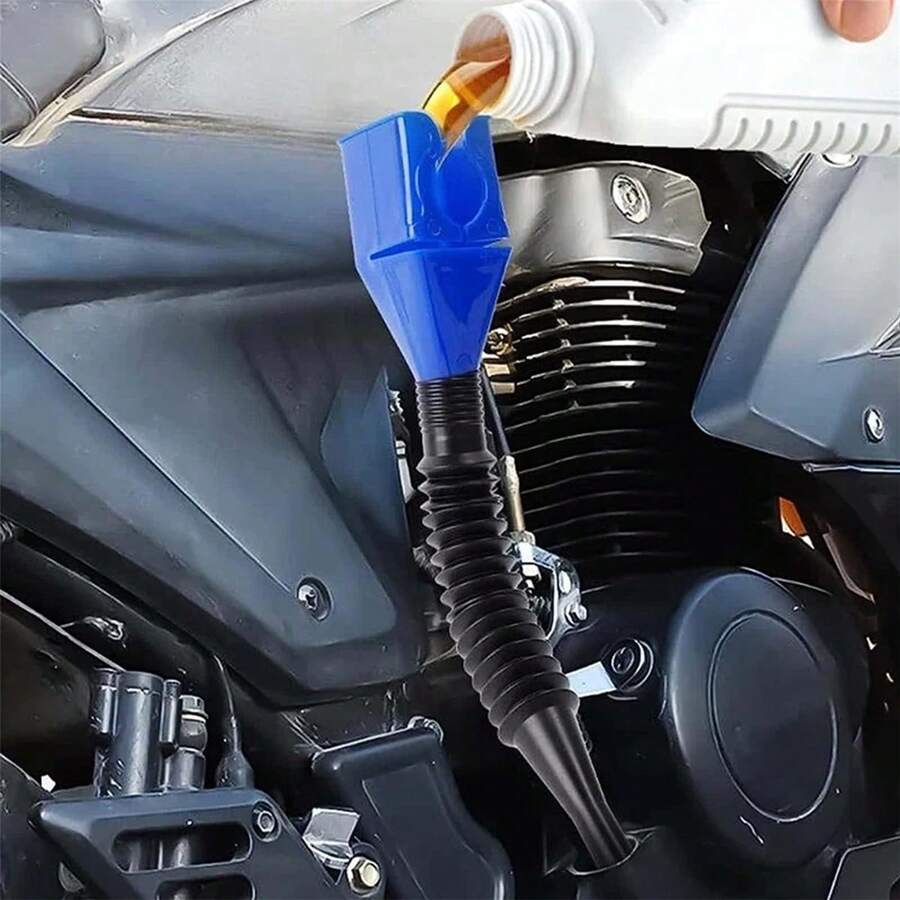 Retractable Car Fuel Funnel Flexible Draining Tool Snap Funnel ...