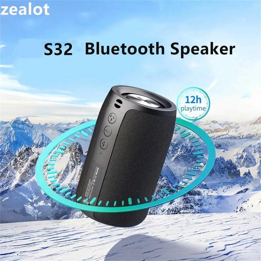ZEALOT ZEALOT S32 Indoor Bluetooth-Lautsprecher: 10W Stereo, lange Batterielebensdauer ...