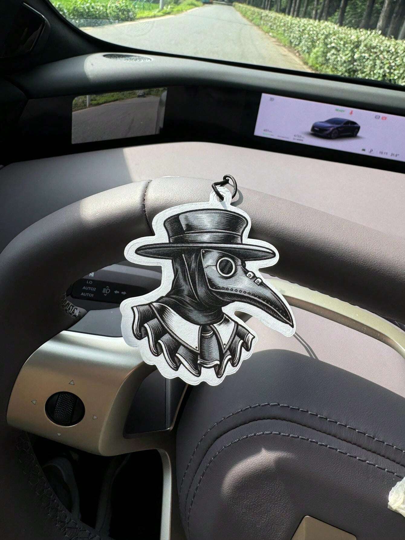 SCP Foundation Plague Doctor Car Air Freshener, Black Sugar Scented ...