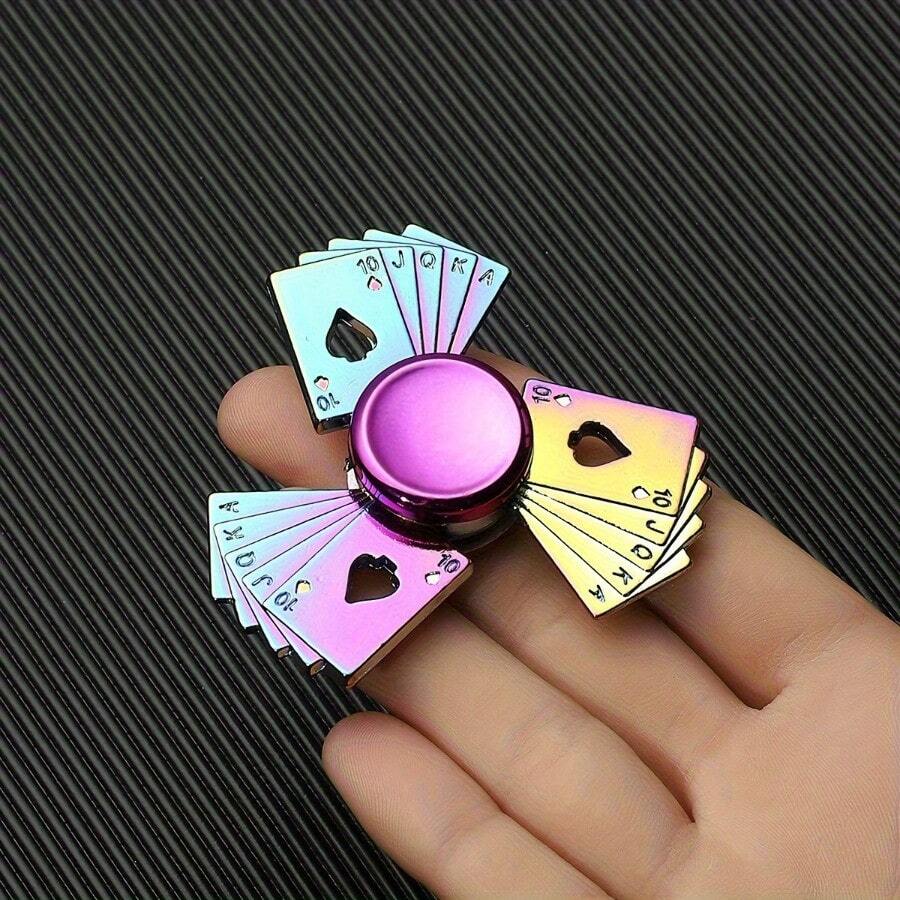 1/3pcs Cool Metal Fidgets Spinners Toy, Stainless Steel Finger Hand ...