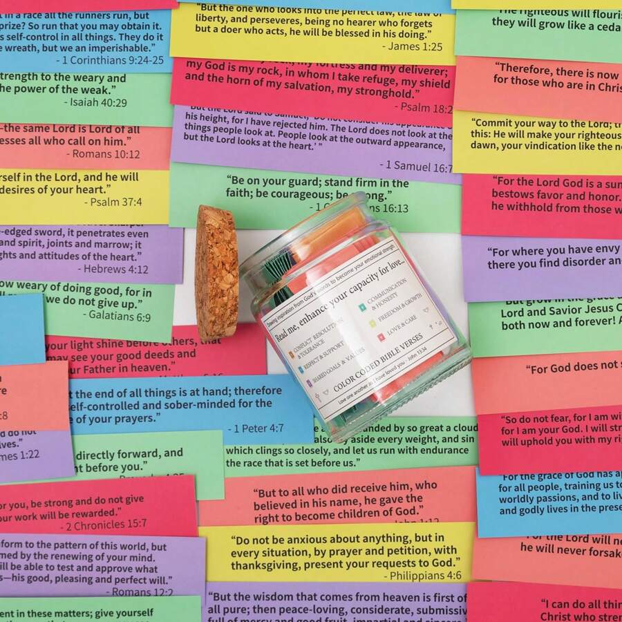 Bible Verse Jar,Read Me When Bible Verses Jar For Emotions And Feelings ...