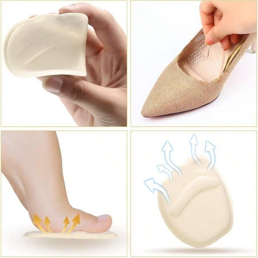 10 paires de coussins de talon haut, rembourrage de bout de pied ...