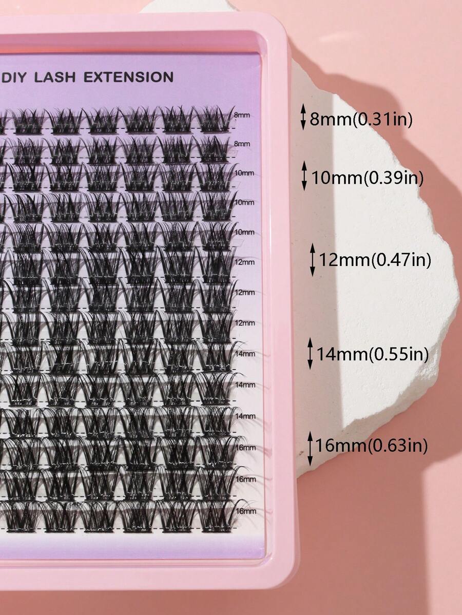 14-Row Mixed D-Curl Eyelash Extension Kit Eyelash Adhesive And Mascara ...