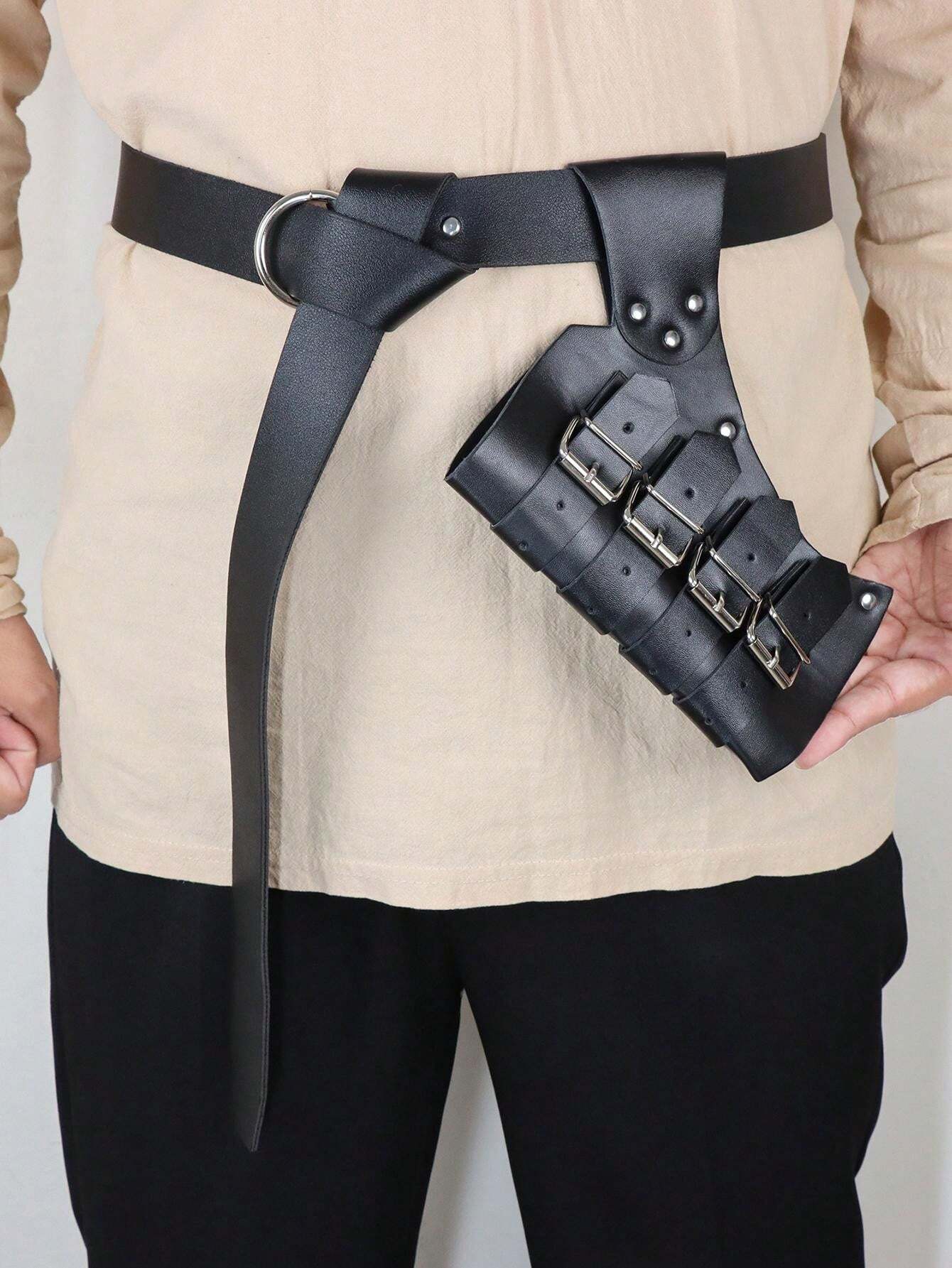 Medieval Viking Knight Scabbard PU Leather Waist Belt Sheath Sword ...