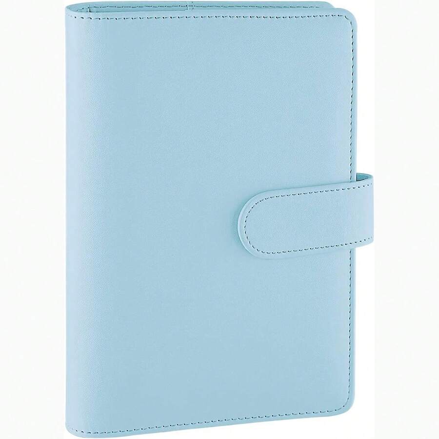 PU Leather Notebook Binder Refillable 6-Ring Budget Binder For A6 ...
