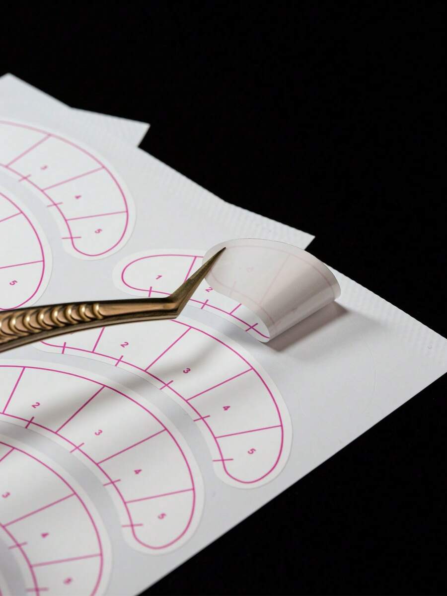 21 Pairs Of Eyelash Extension Positioning Stickers For Eyelash Practice ...