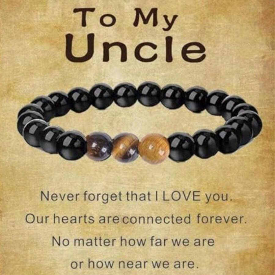 Stylish Faux Stone Bracelet - Perfect Gift For Dad, Grandpa, Uncle On ...