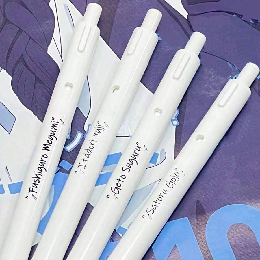 1pc Gojo Ballpoint Pen, Push-Type Neutral Pen, Signing Pen, Student ...