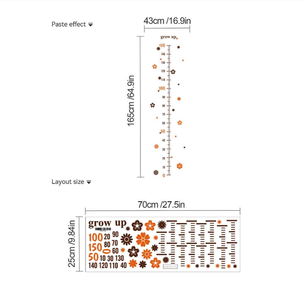 Cartoon Car Height Sticker, Wall Decal Wallpaper For Bedroom, Living ...