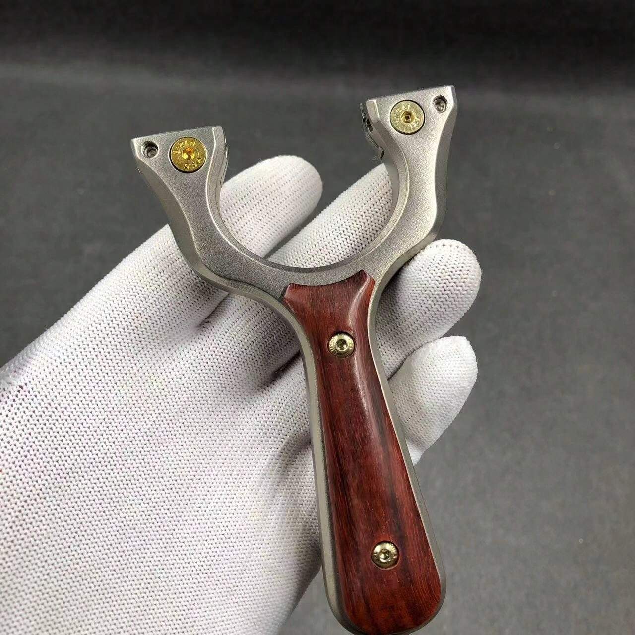 1 High Quality Stainless Steel Slingshot Aiming High Precision ...