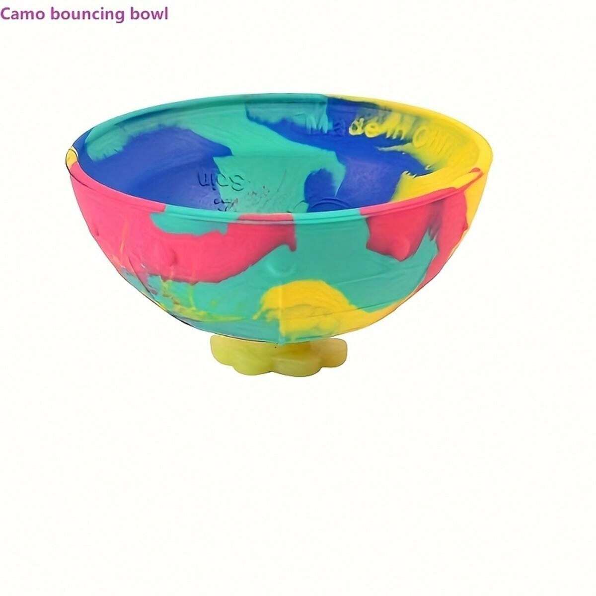 1pc/2pcsA Camouflage Bouncing Bowl Finger Toy, Hip-Hop Bouncing Finger ...