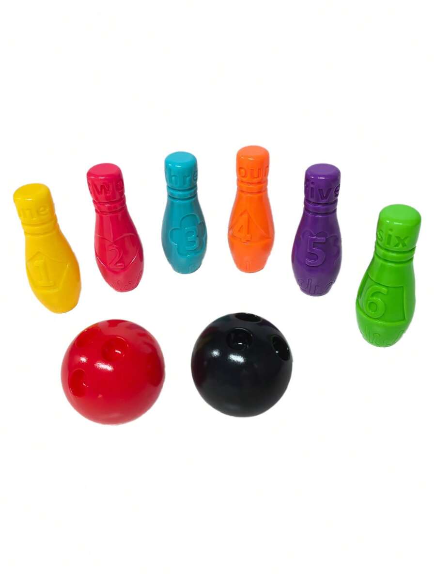 Children's Educational Toy Set, Includes Soft Foam Bowling Pins ...