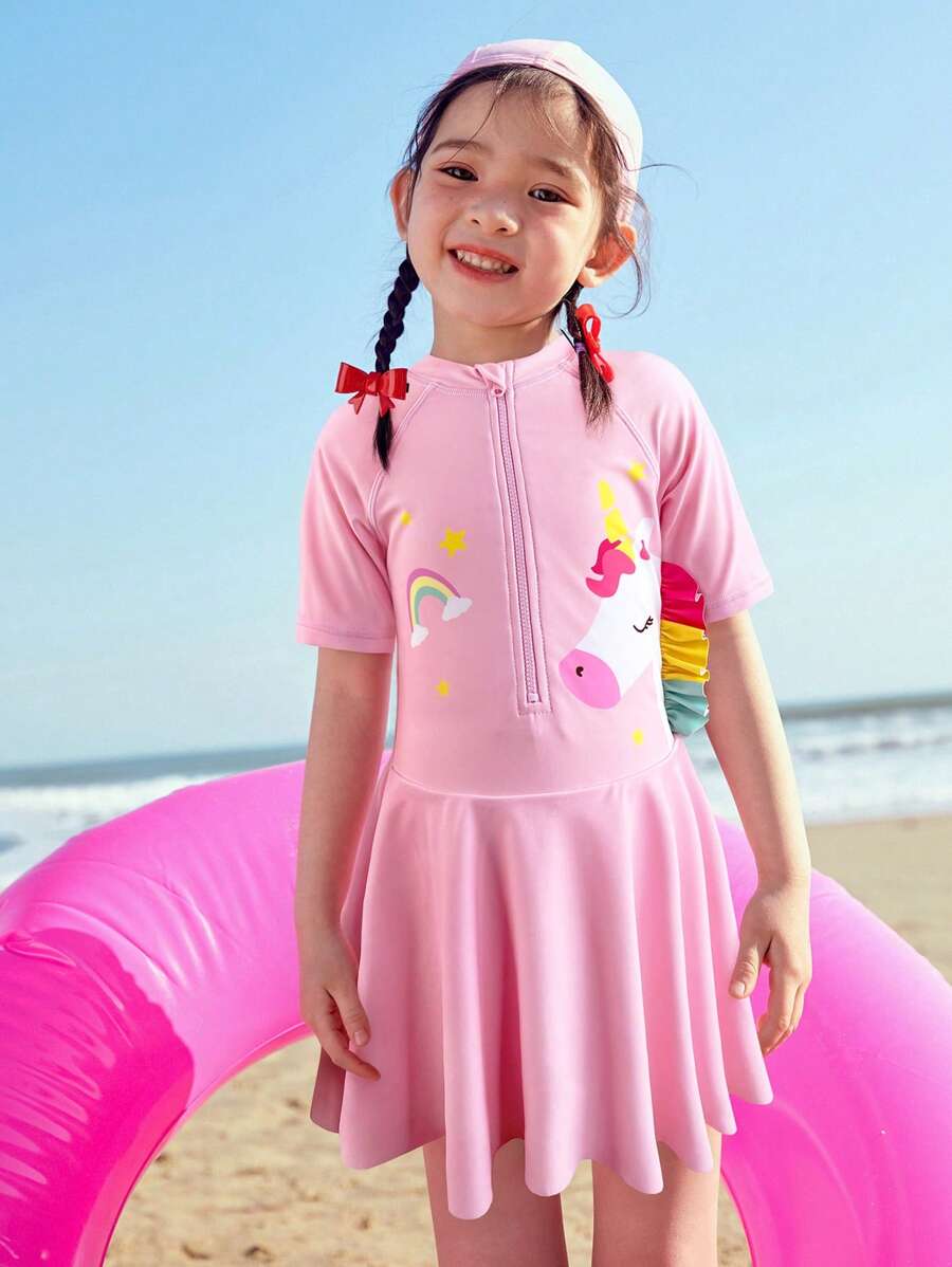 mini bala Summer Girls' Cute Swim Dress For Babies With High Elasticity ...