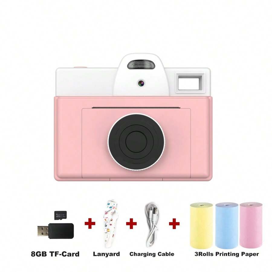 6Rolls Mini Instand Camera Printing Paper, 57x30mm Yellow Blue Pink ...