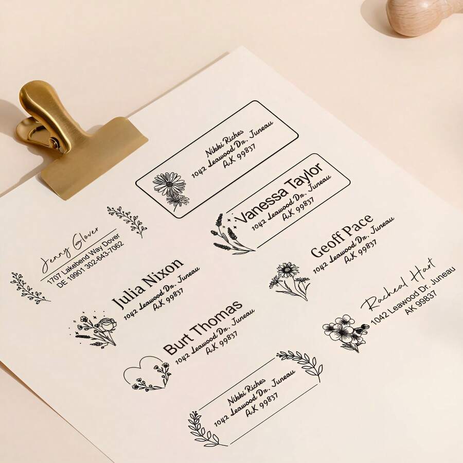 Custom Self-Inking Address Stamp For Efficient Mailing - Comes With A ...