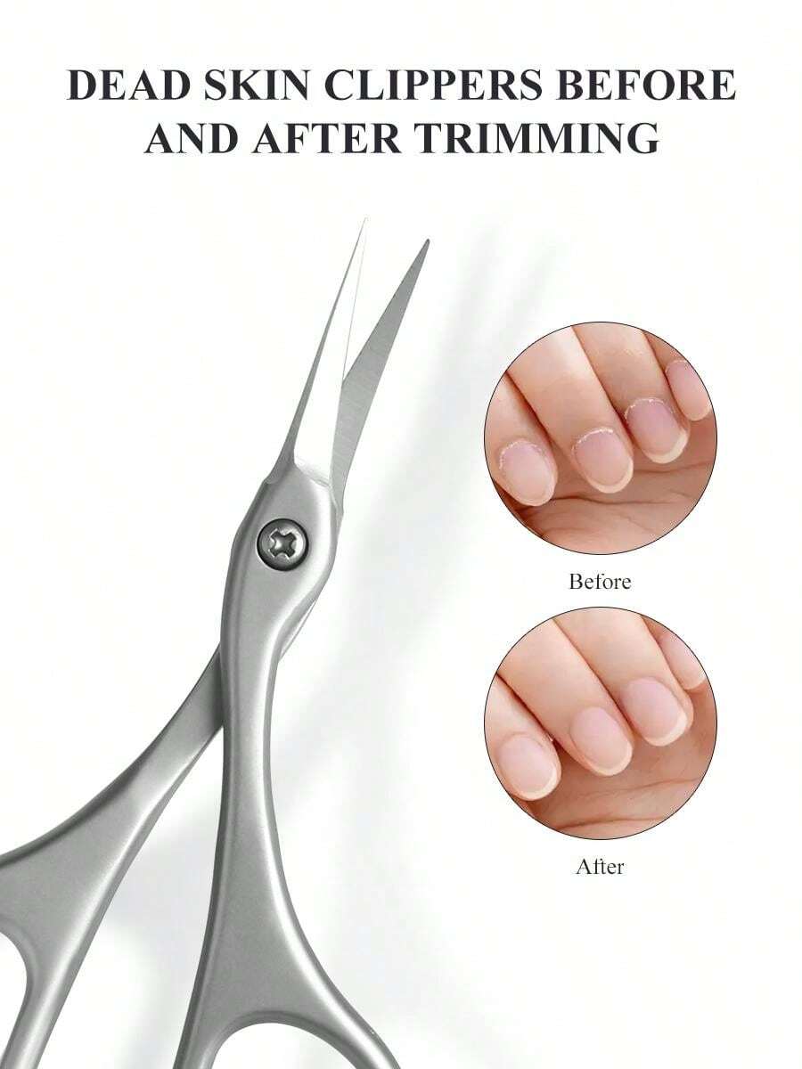 1pc Russian-Style Swan-Shaped Silver Dead Skin Scissors, Used For ...
