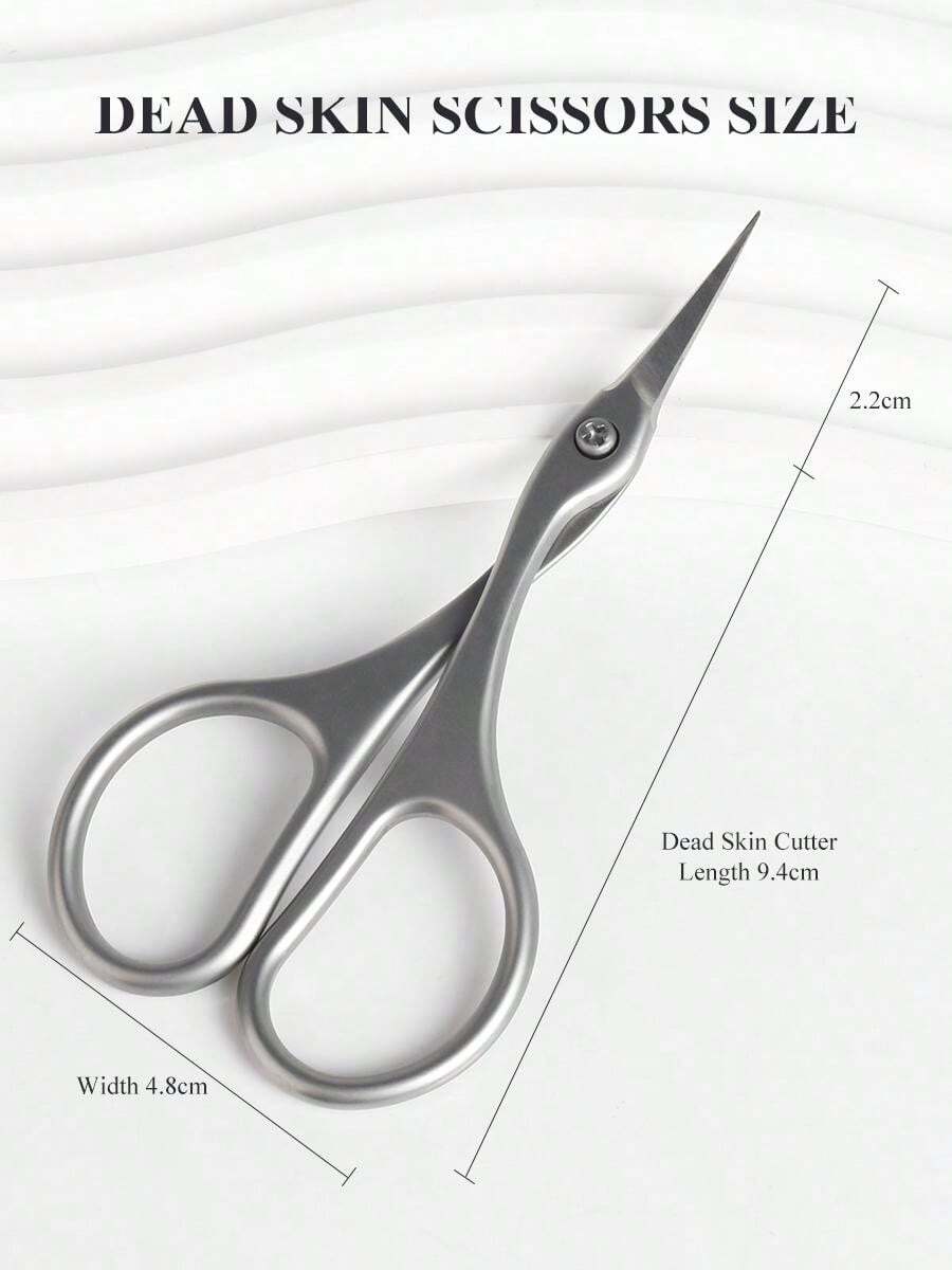 1pc Russian-Style Swan-Shaped Silver Dead Skin Scissors, Used For ...