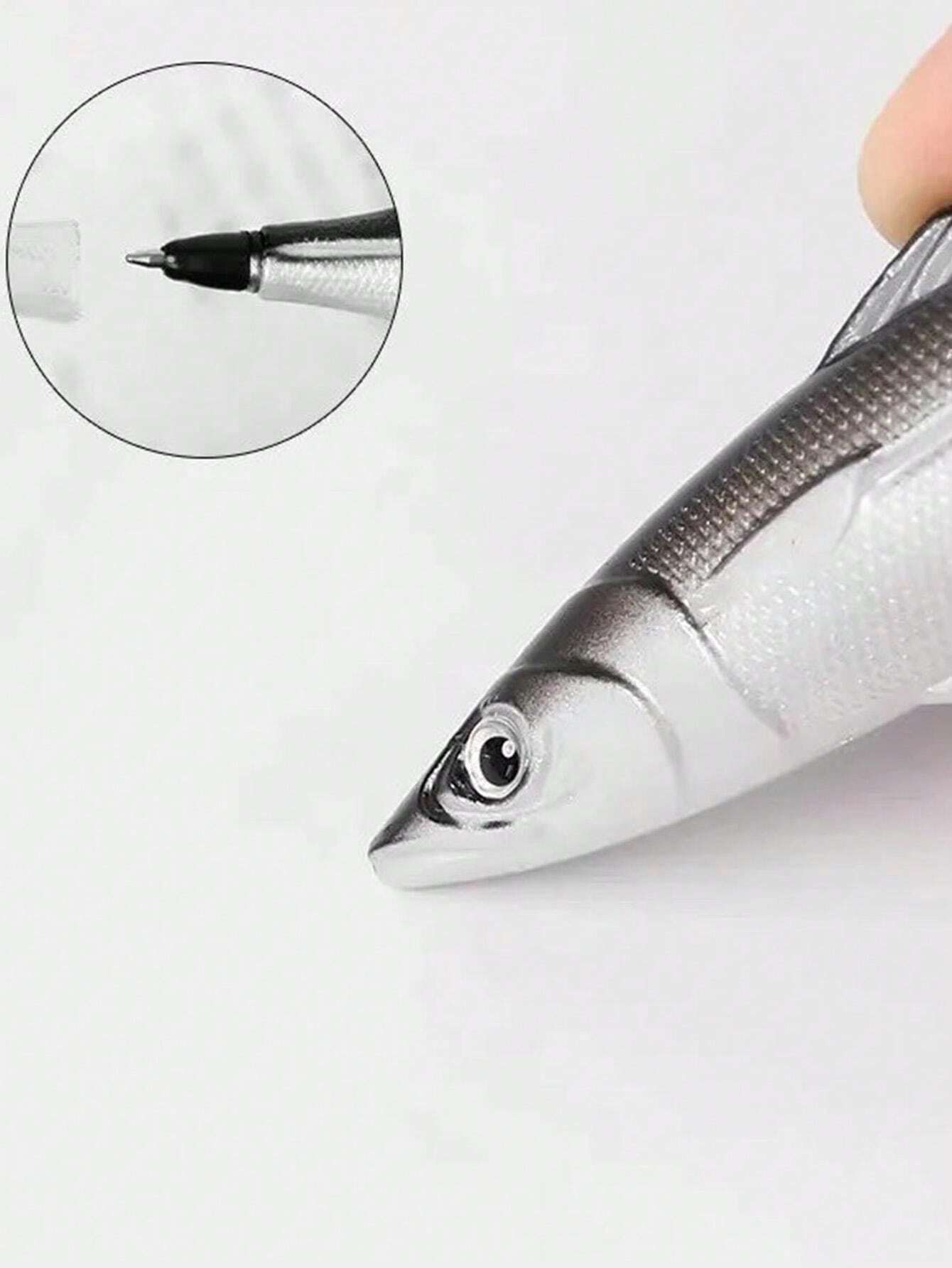 2pcs Ocean Fish Ballpoint Pen And 1pc Cute Ruler, 0.5mm Funny Creative ...