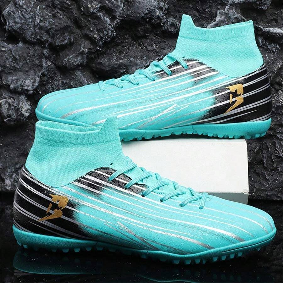 New Anti-Slip Wear-Resistant Adult & Youth Soccer Shoes, TF Turf Studs ...
