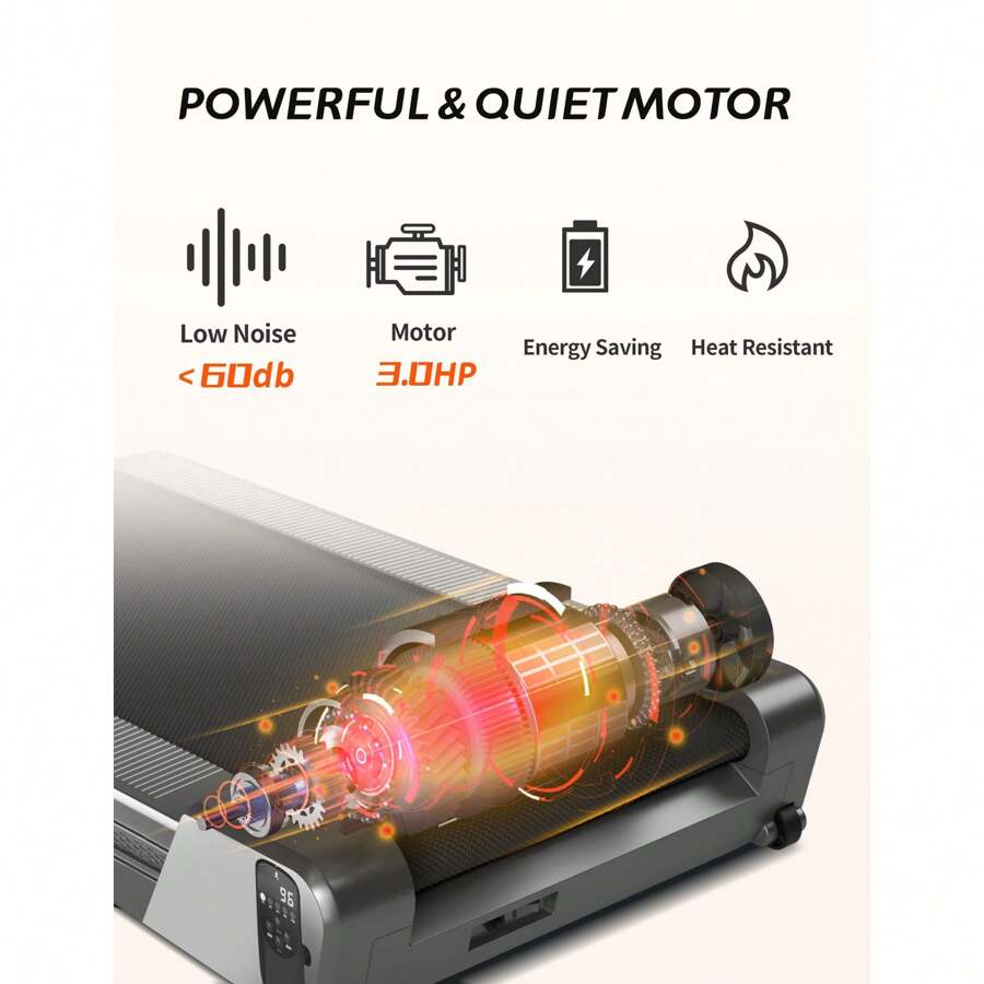 Walking Pad With Incline, 3.0HP Under Desk Treadmill With Incline ...