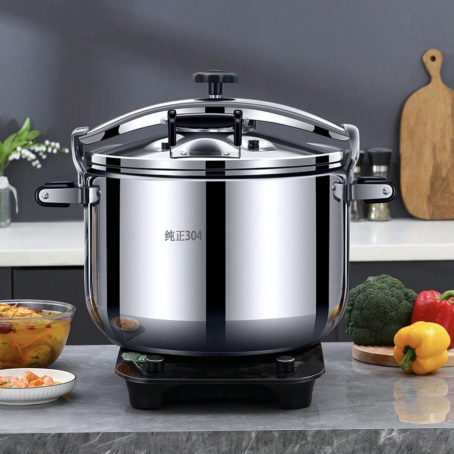 Stainless Steel Commercial Pressure Cooker, Large Capacity Extra-Large ...