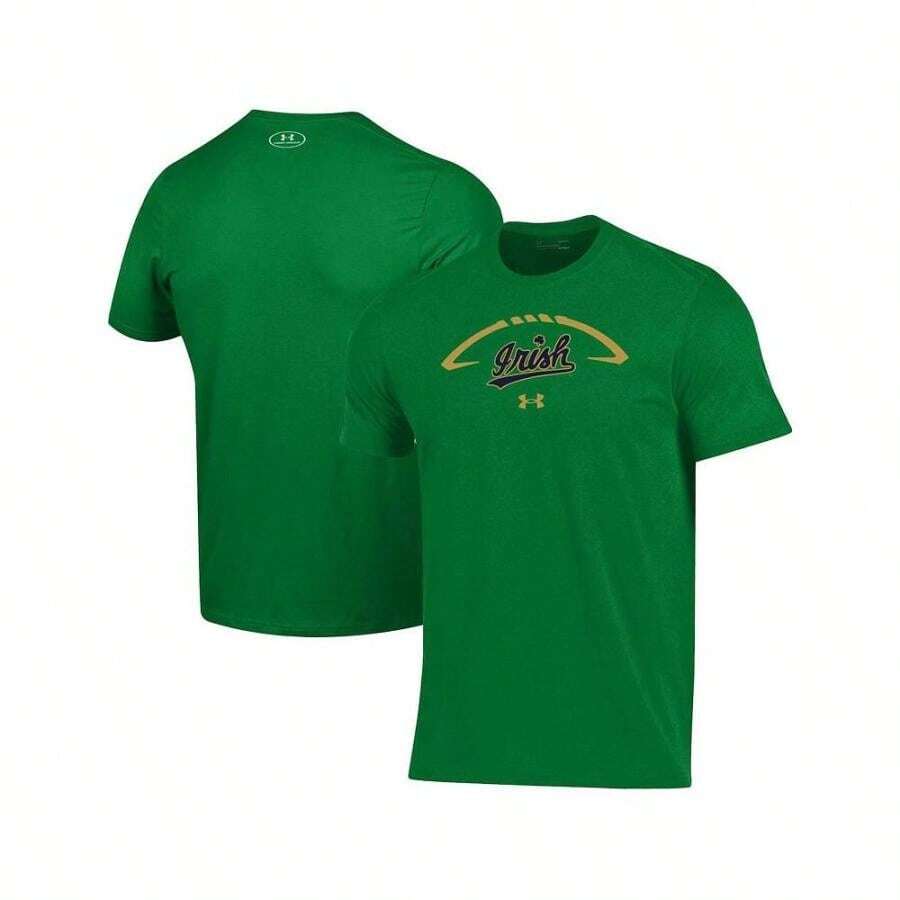 Under Armour Men's Kelly Green Notre Dame Fighting Irish Footb Icon T ...