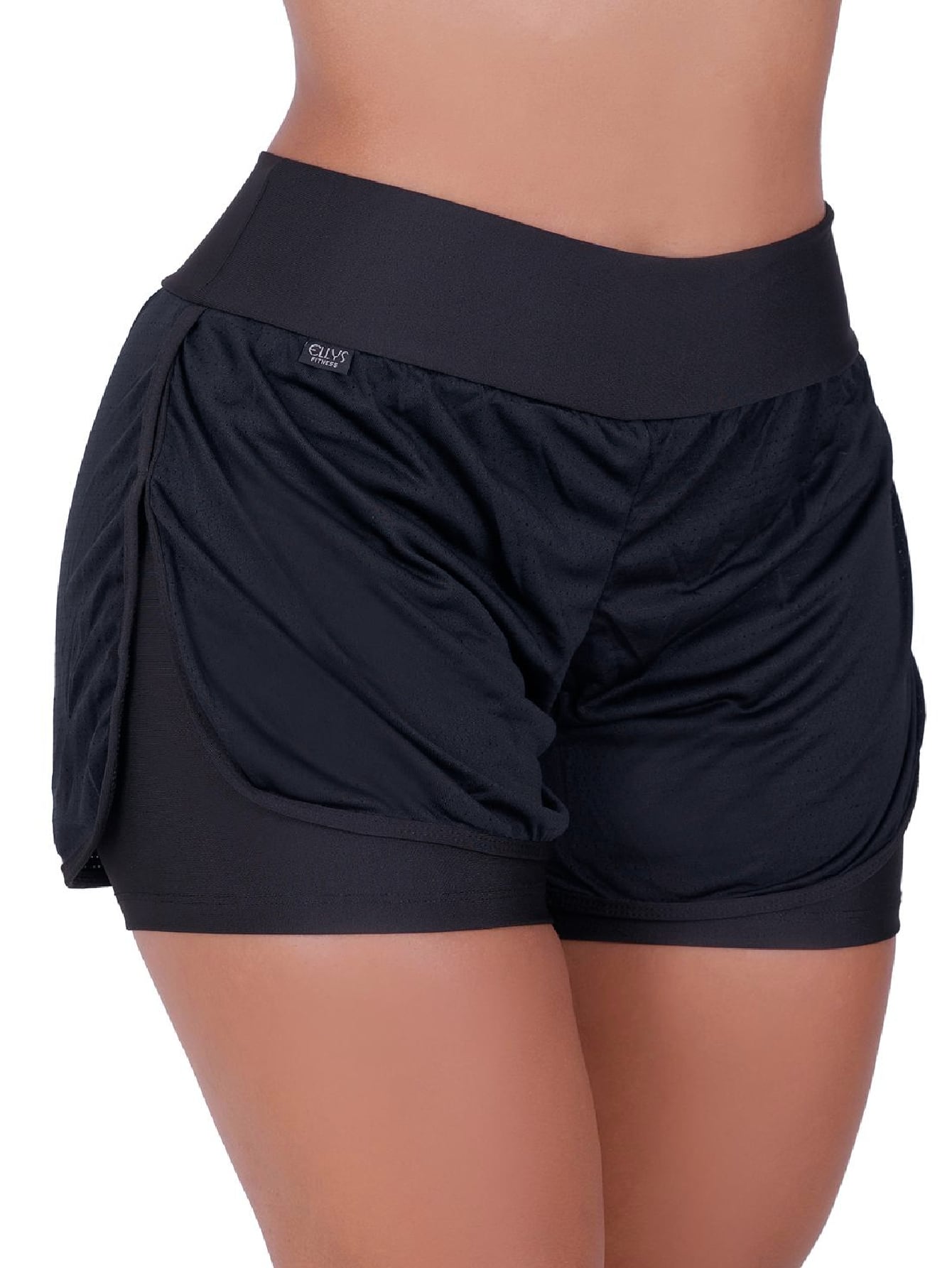 Short Academia Fitness Feminino Liso Dry-Fit | SHEIN Brasil