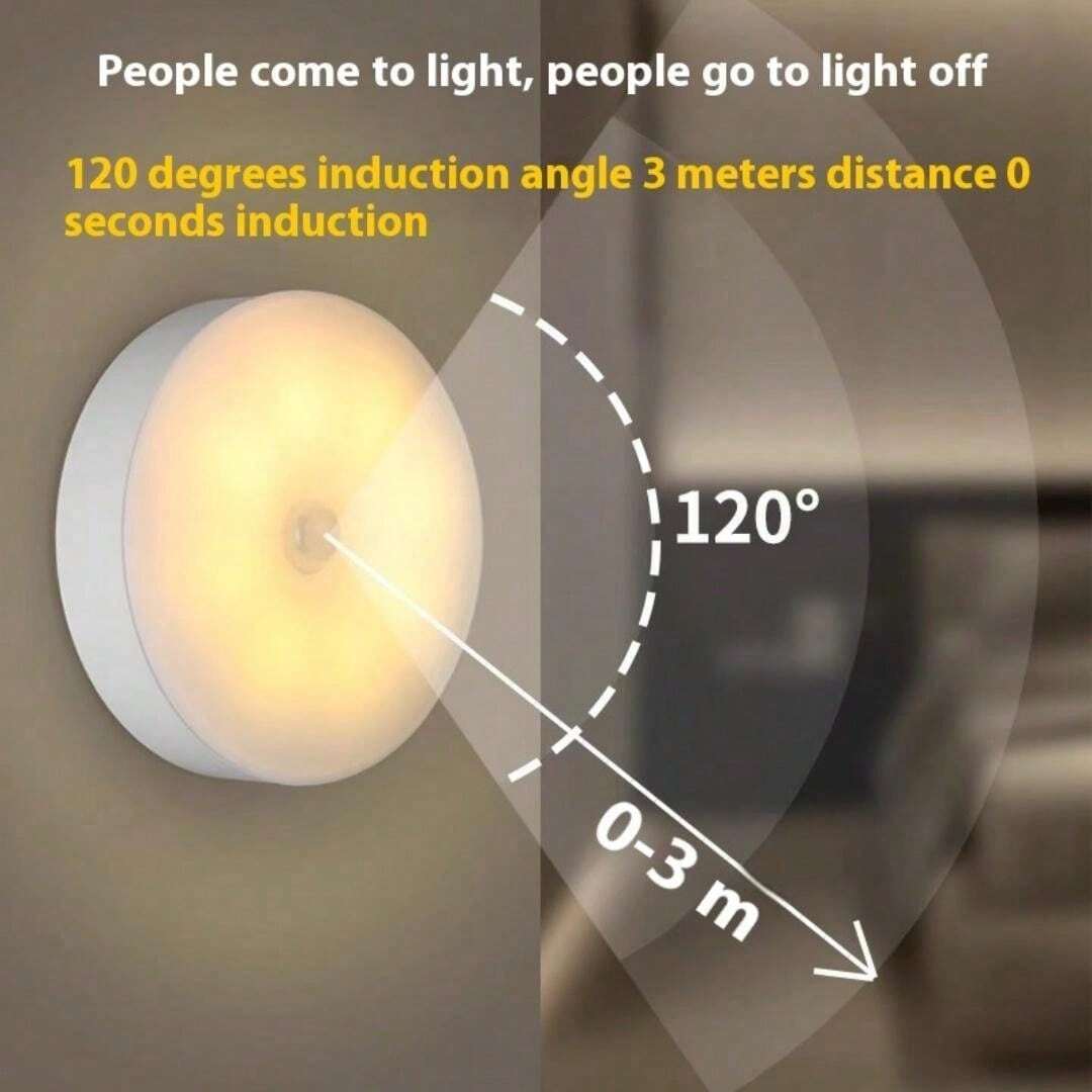 1pc Smart Motion Sensor Hallway Light With USB Charging, Magnetic ...