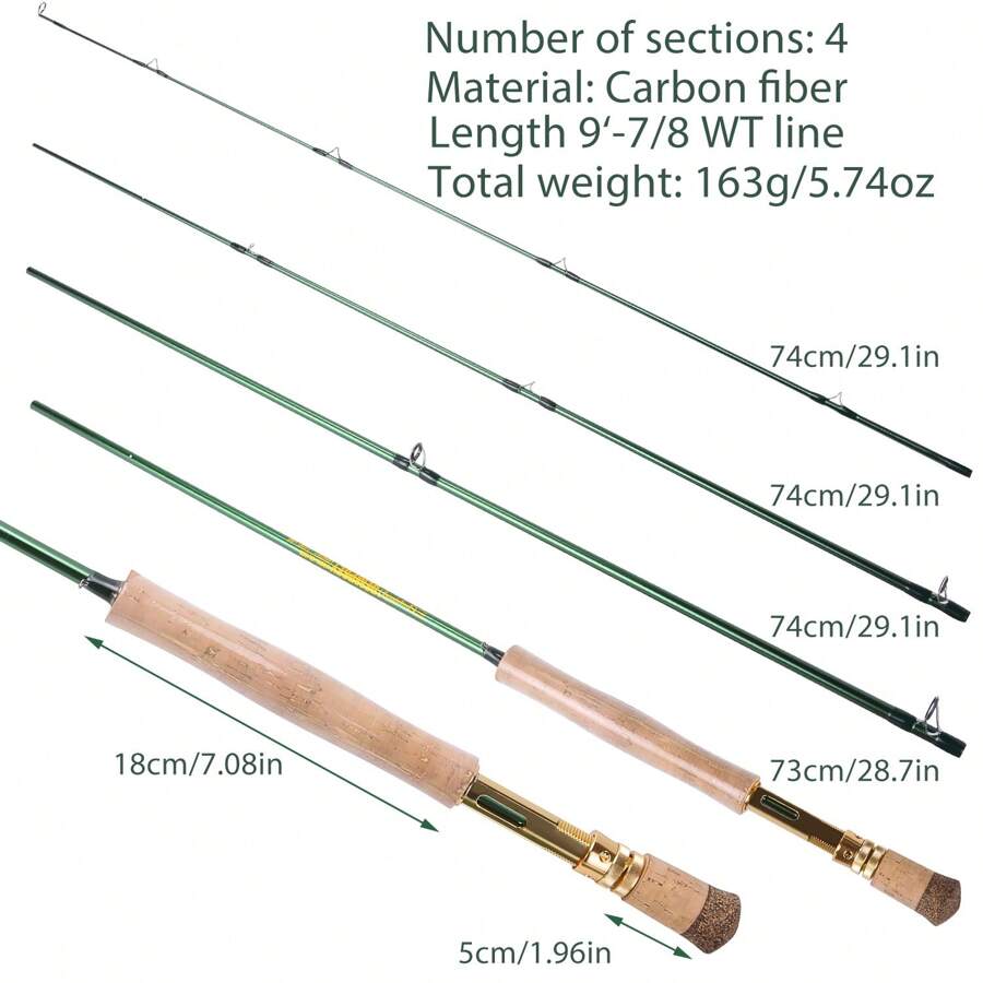 Sougayilang Fishing Rods Graphite Lightweight Ultra Light Trout Rods 4 ...
