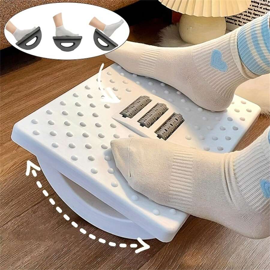 Peakcan Ergonomic Footrest - Non-Slip Half Round Swivel Foot Rest ...