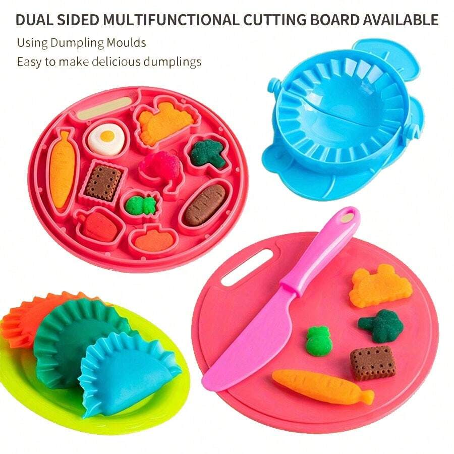 Cartoon Cute Pig Noodle Maker & Clay Dough Set, Play Dough Machine With ...